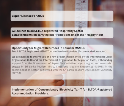 SLTDA | Sri Lanka Tourism Development Authority